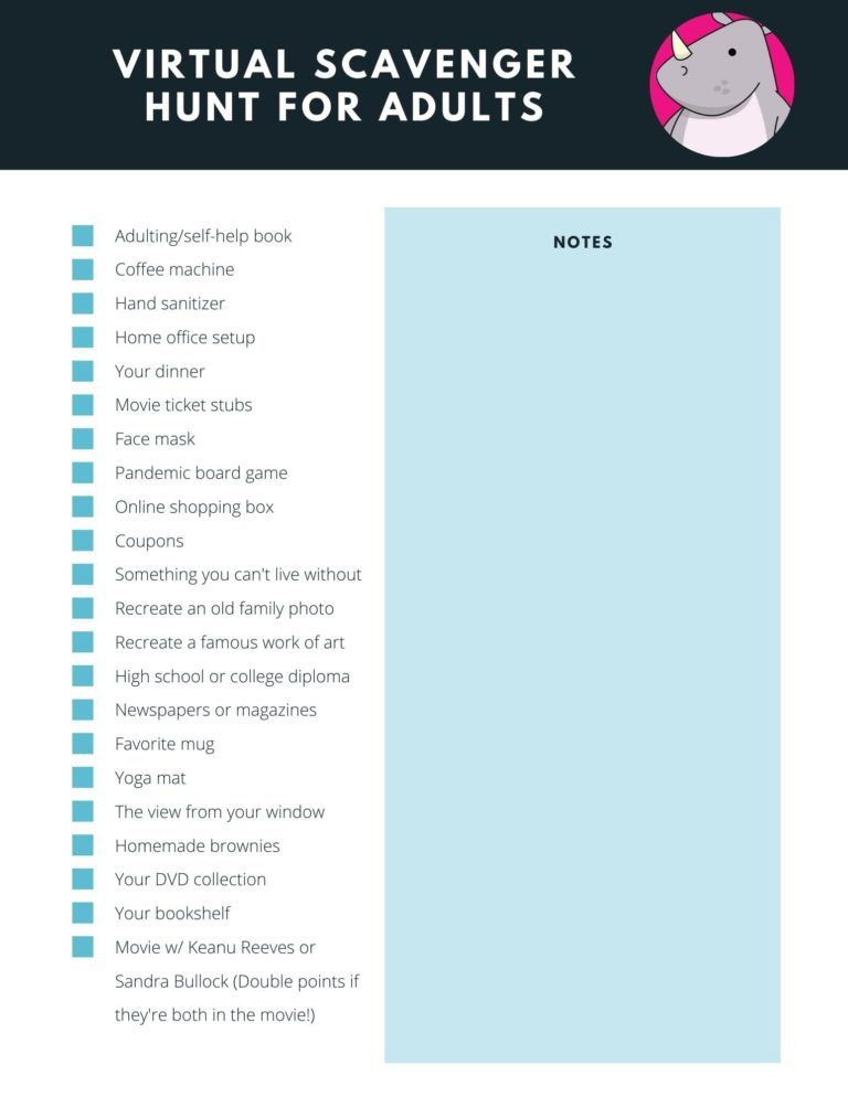Virtual Scavenger Hunt Ideas & Sample Lists