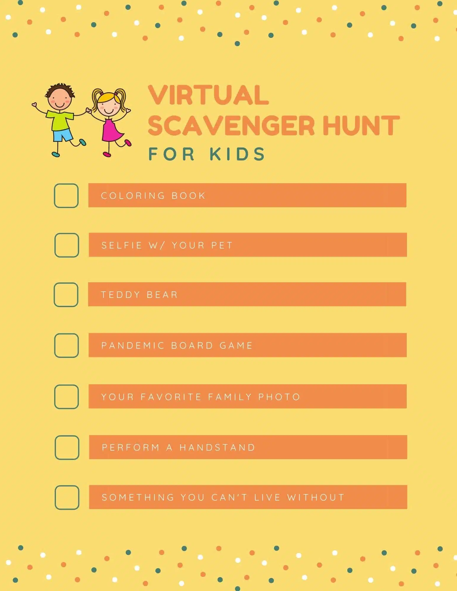 Virtual Scavenger Hunt Ideas & Sample Lists