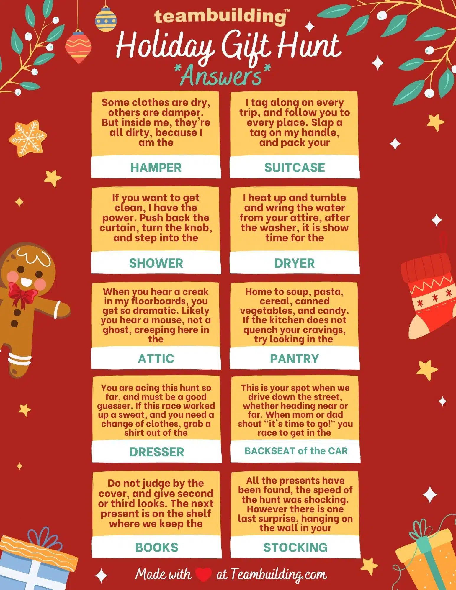 9 Best Holiday Scavenger Hunt Templates (Printable!)