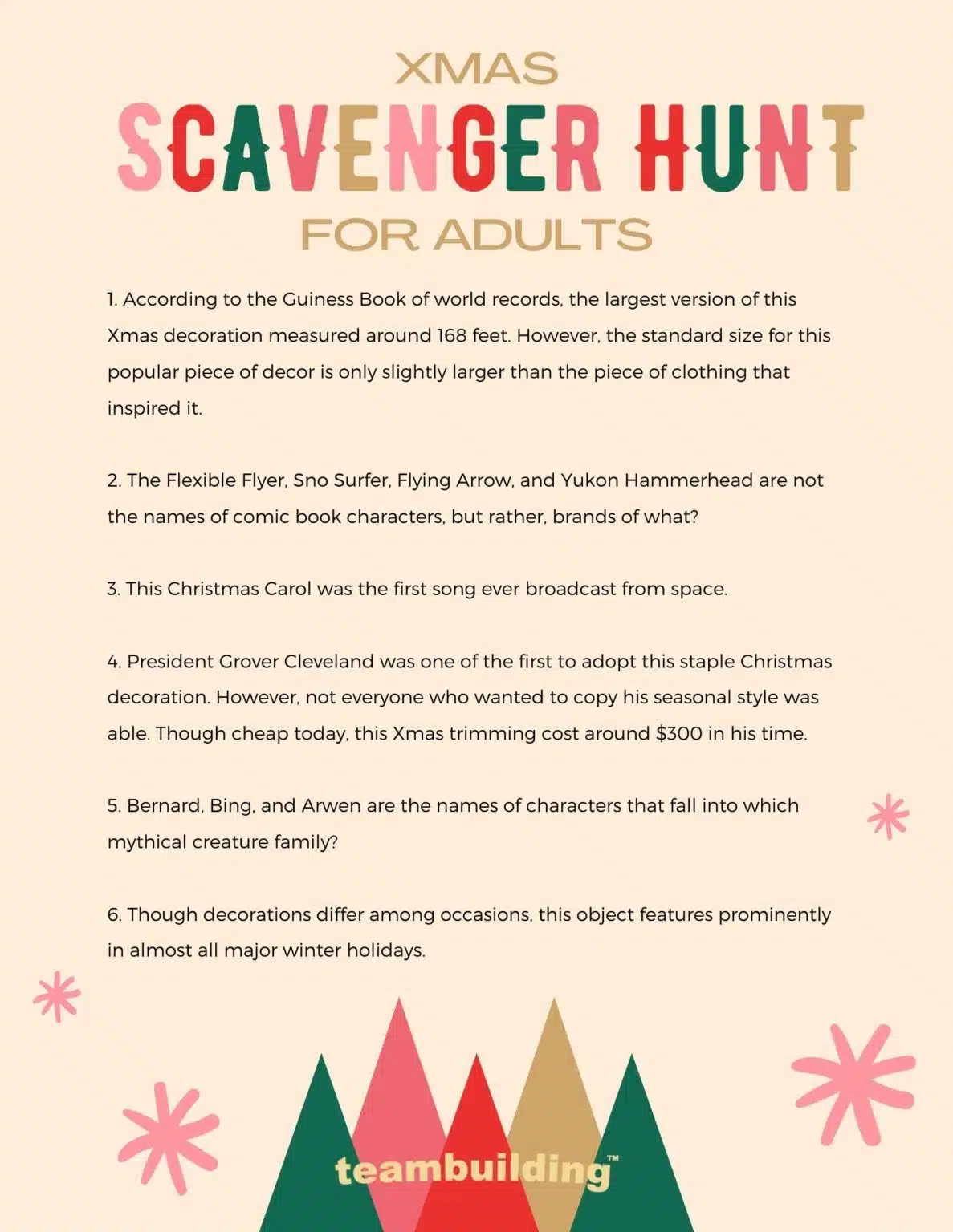 9 Best Holiday Scavenger Hunt Templates (Printable!)