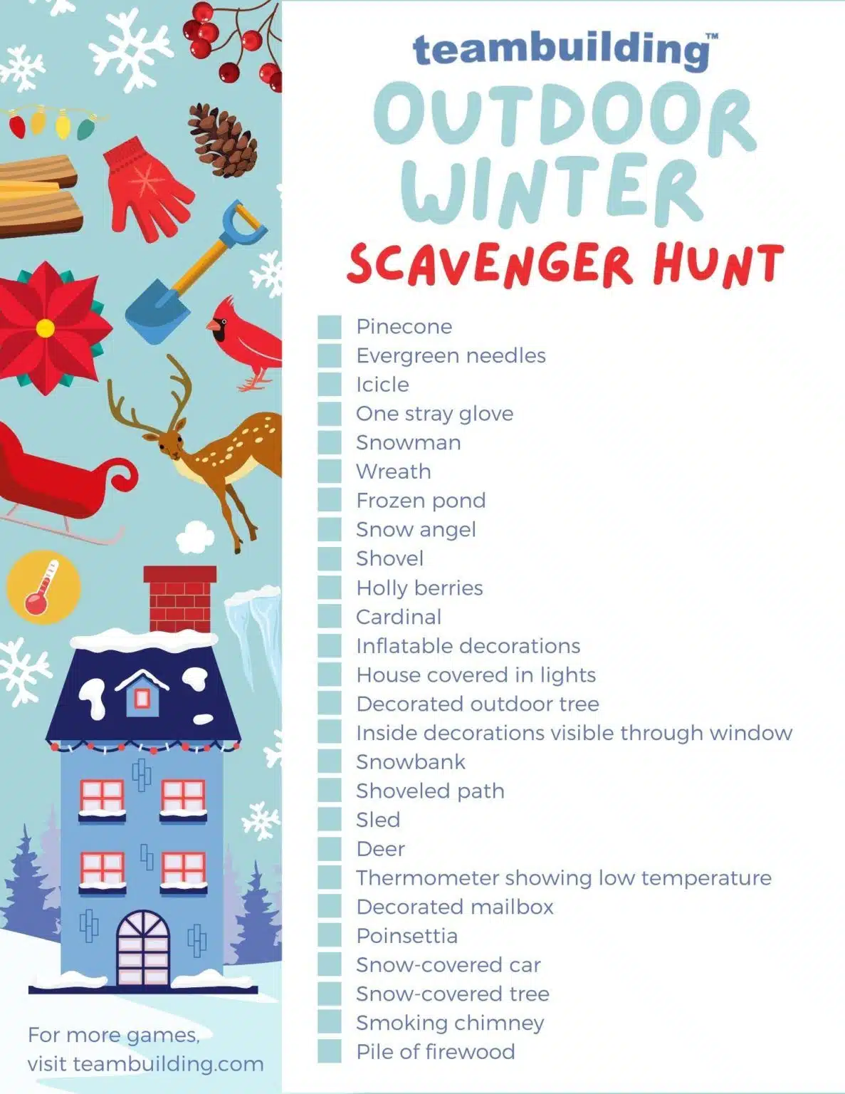 9 Best Holiday Scavenger Hunt Templates (Printable!)