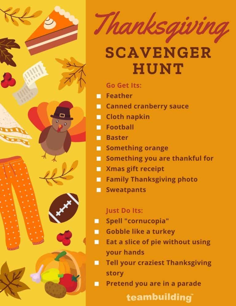 15 Best Thanksgiving Team Building Activities for Work