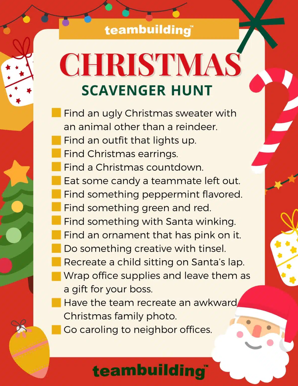 11 Fun Office Scavenger Hunt Ideas & Templates