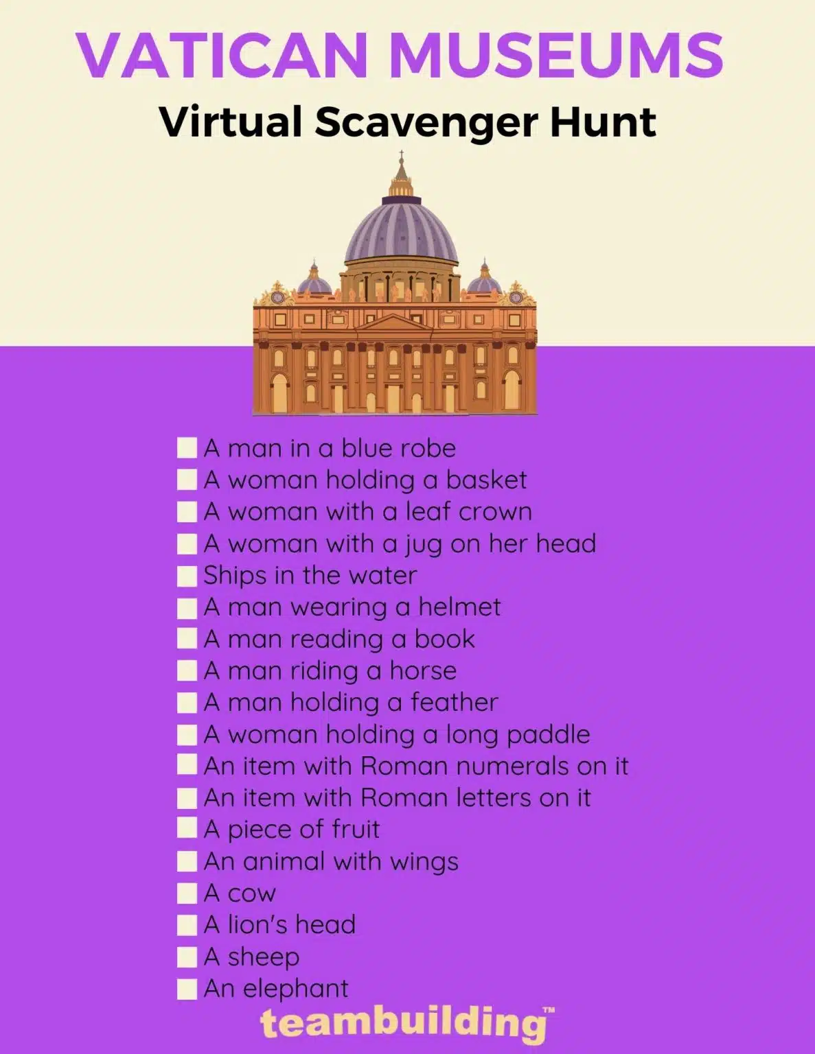 18 Free Virtual Museum Scavenger Hunt Templates for Groups